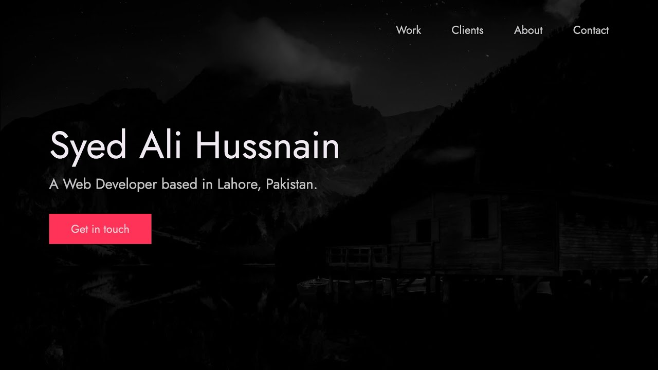 Build a responsive portfolio website using HTML, CSS and JavaScript | Part 3