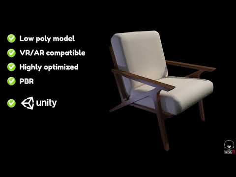 Article Otio lounge chair Lowpoly model