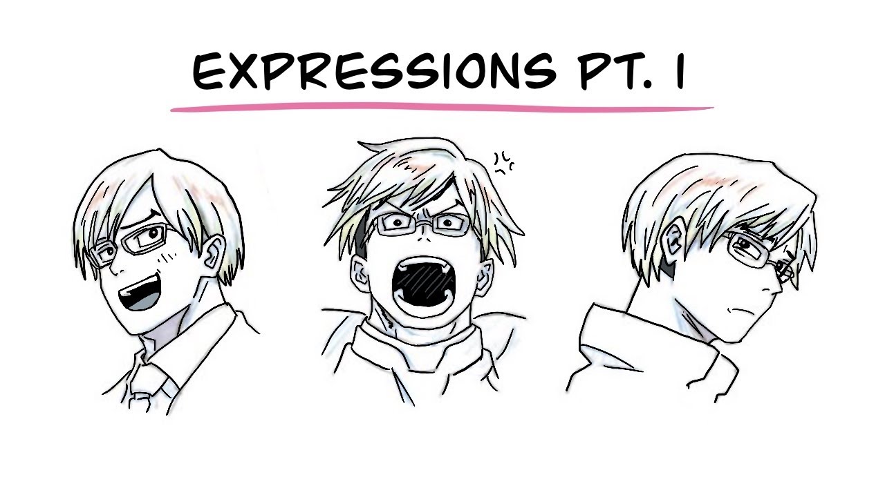 Facial Expressions (Pt. 1) #anime #drawing #howtodraw #cartoon #art