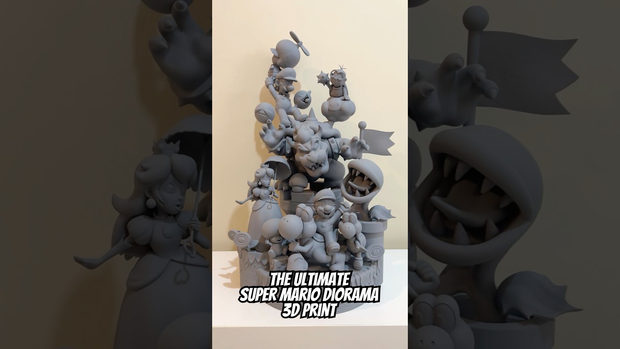 Super Mario Diorama 3D Print  #supermario #3dprinting #toys