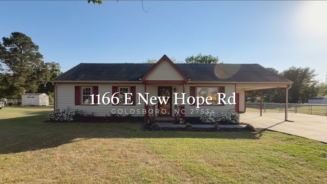 1166 E New Hope Road, Goldsboro, NC 27534 | Move-In Ready Home with Updates & Spacious Lot