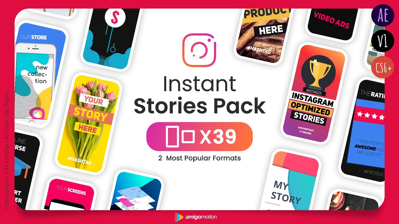 Instant Stories Pack [After Effects Template]