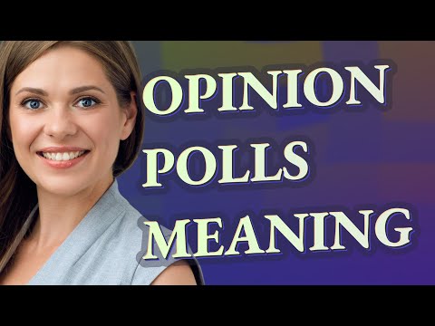 Opinion polls | meaning of Opinion polls