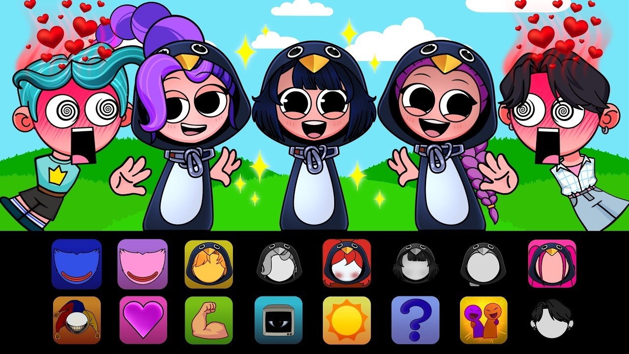 SPRUNKI GUGU-GAGA Meet LILY x RORY Poppy PlayTime and RUMI x JINU K-pop Demon Hunters