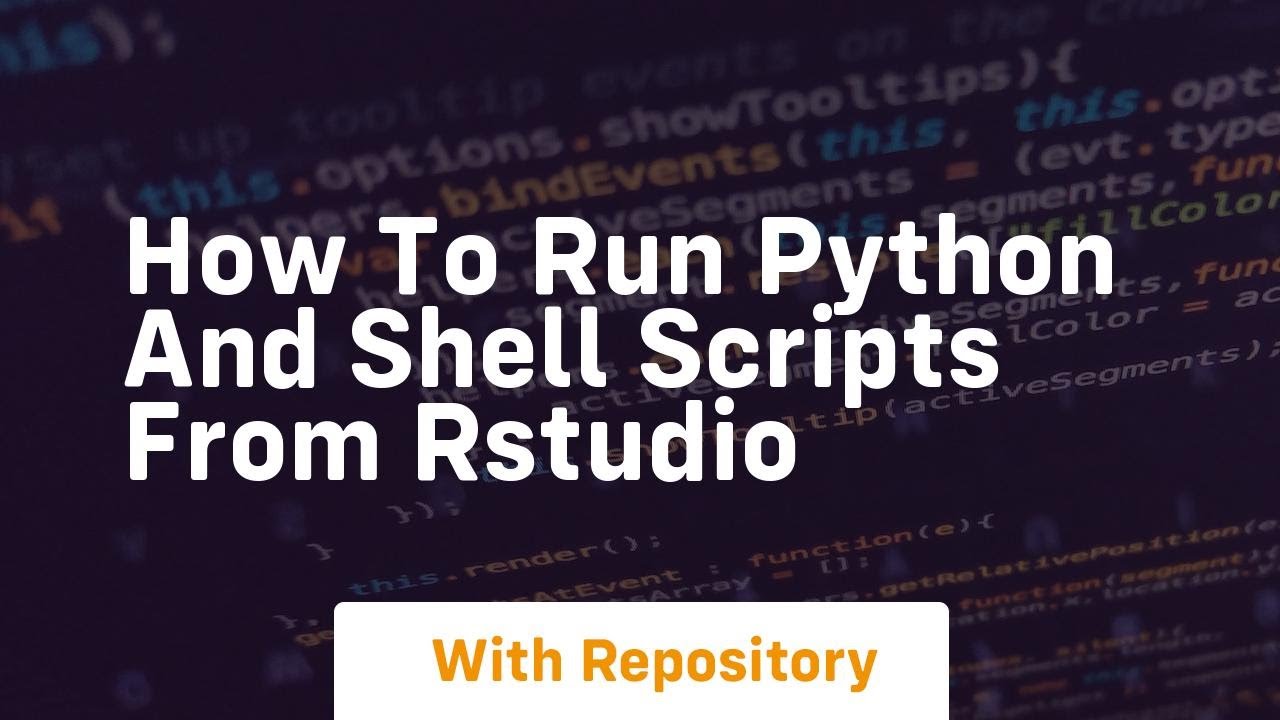 How to run python and shell scripts from rstudio