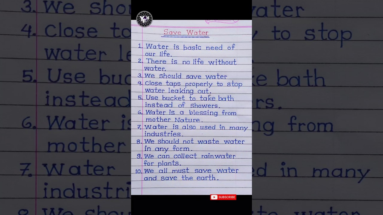 save water || essay on save water || 10 lines on save water ||