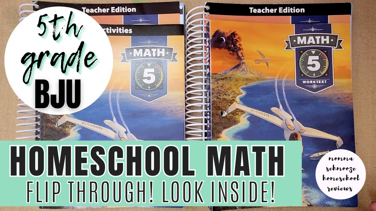 BJU MATH 5 FLIP THROUGH || 5TH GRADE MATH CURRICULUM