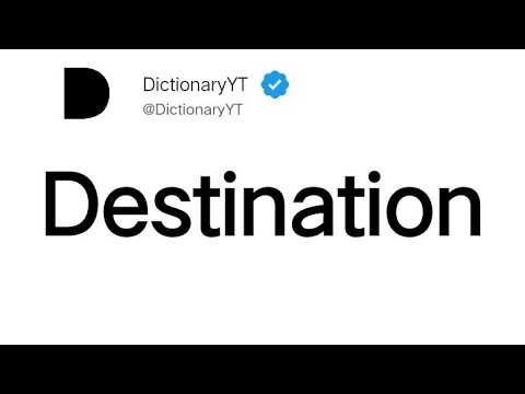 Destination Meaning in English