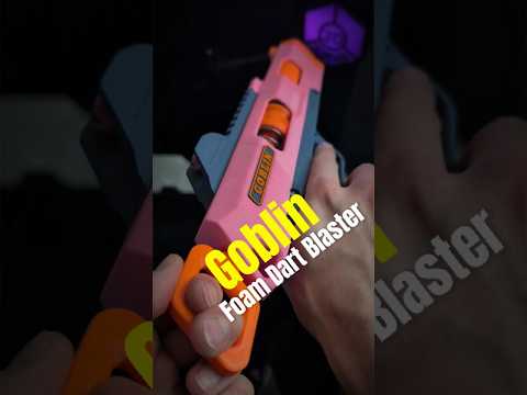 3D printed Goblin, a foam dart toy blaster that uses silly shells! #nerf #3dprinting