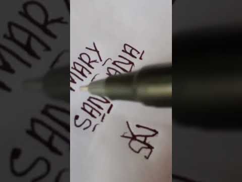 Mary Sanjana name logo..#logo #shorts #brand #sanjana