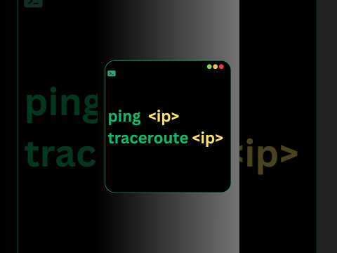 ping and traceroute to troubleshoot connection to the server, sending UDP vs TCP packets #ping #tcp