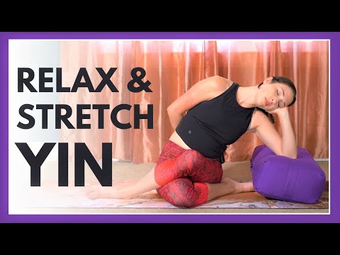 45 min Full Body Yin Yoga for Deep Relaxation - Yin With A Bolster