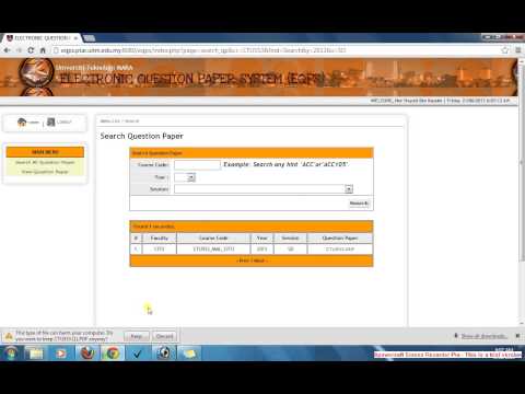 Accessing UiTM EQPS