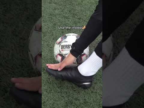How to shoot with power in football