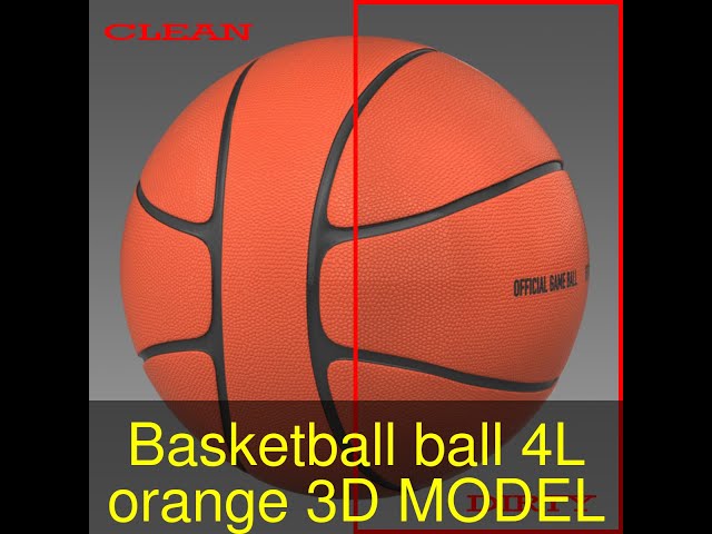 Basketball ball 4L orange 3D Model - FlatPyramid