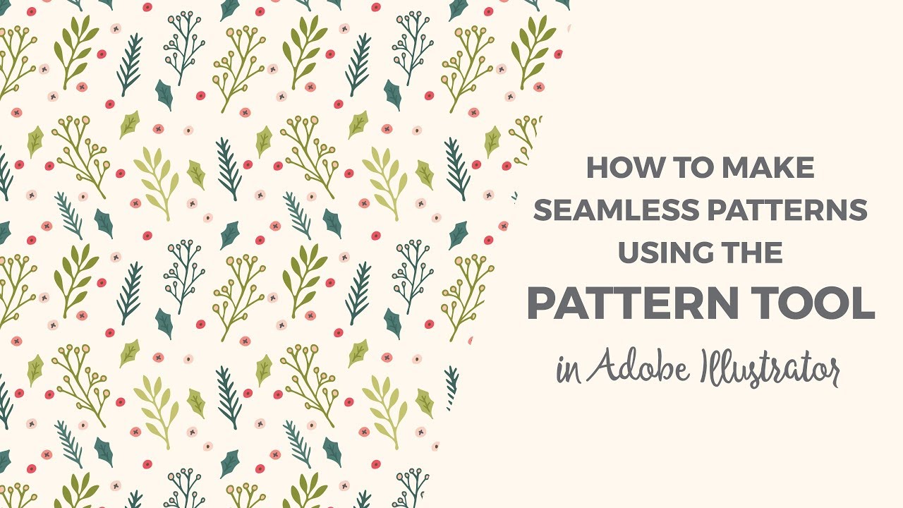 How to make seamless patterns using the pattern tool in Illustrator