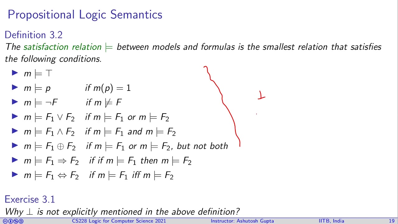 Lecture 03-1 Propositional logic semantics