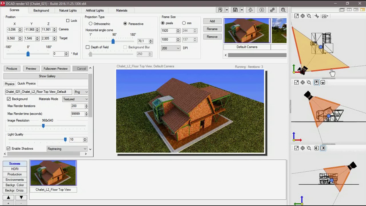 Dcad render Tutorial 003 Camera precision