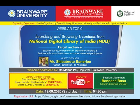 Searching and Browsing E-Contents from National Digital Library of India (NDLI)