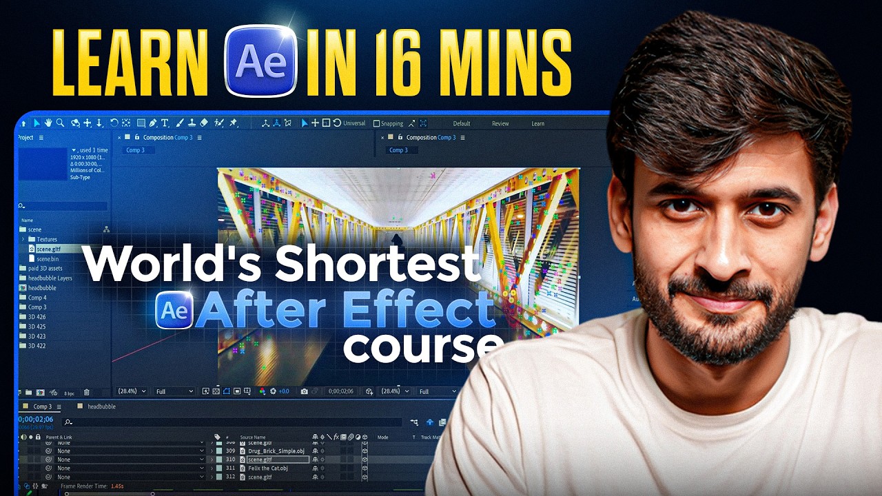 Learn After Effects in 16 Minutes | Complete Tutorial