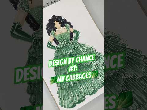 Design By Chance #7: 🥬My Cabbages🥬 #designbychance #rollfordress #customdresses #gowns #fashion