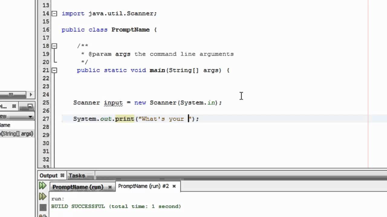 java: scanner class - lesson 7