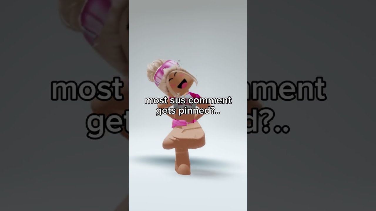 MOST SUS COMMENT GETS PINNED? 🫣😳|| #roblox #sus #viral #funny #trending #shorts
