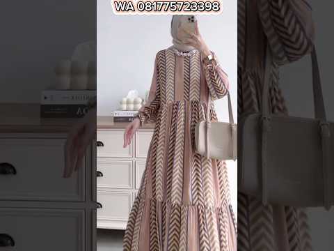 Inspirasi Busana Muslim Bermotif Premium Terbaru 2026 / Part 1 #busanamuslim #gamismurah #shorts