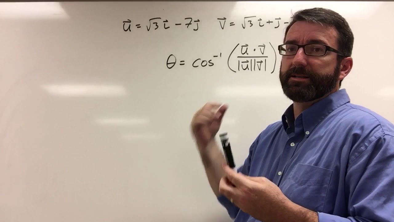 Calc 3 - 1.4.2 - Angle between two vectors