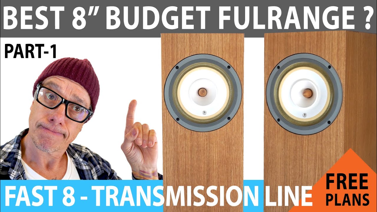 Battle of the 8”s | Lii Audio Fast 8 Full-Range Driver Mass Loaded Transmission Line | Free DIY