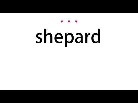 How to pronounce shepard - Vocab Today