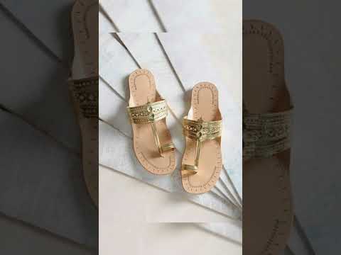 Kolapuri Chappal Designs for Ladies || Ladies Traditional Chappal Designs