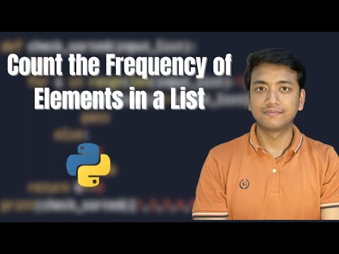 Count the Frequency of Elements in a List|DATA ENGINEER| TOP MOST PYTHON INTERVIEW QUESTION SERIES |