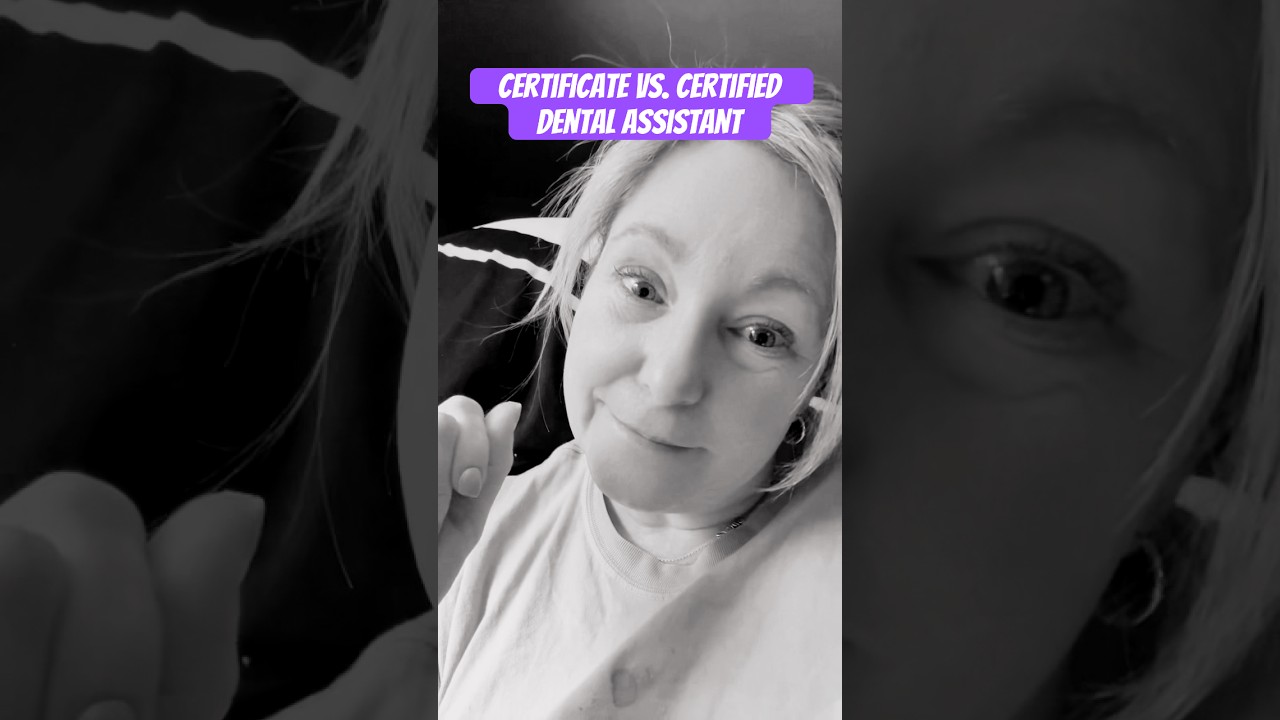 How to become a certified dental assistant. #dentalassistant #dentist