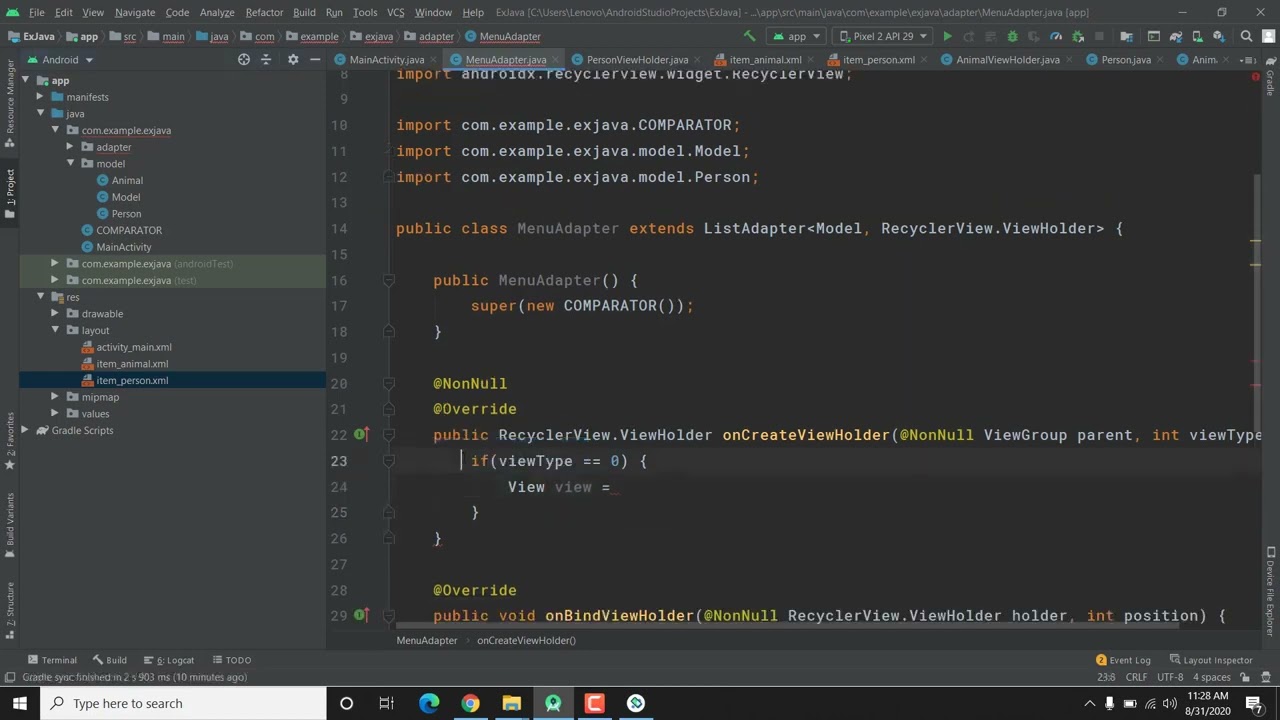 How to use Multiview RecyclerView with DiffUtil ItemCallback Android Java
