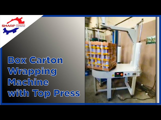 Stretch Wrapping Machines - Carton Wrapping Machine With Top Press ...