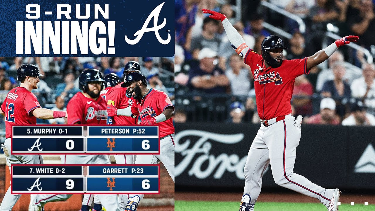 FULL 9-RUN INNING 🤯! MICHAEL HARRIS II'S GRAND SLAM IS THE BIG BLOW FOR THE BRAVES!