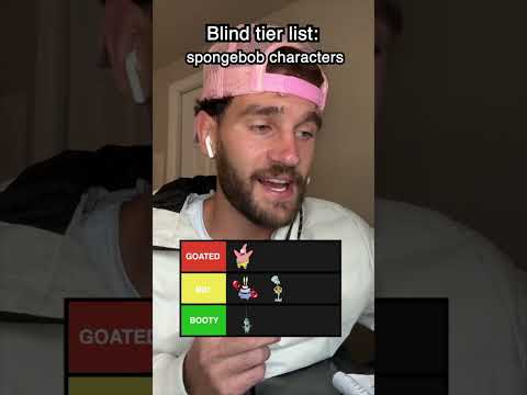 Blink tier list these 6 Spongebob characters 🧽 🍍 🦀 where would you place them?