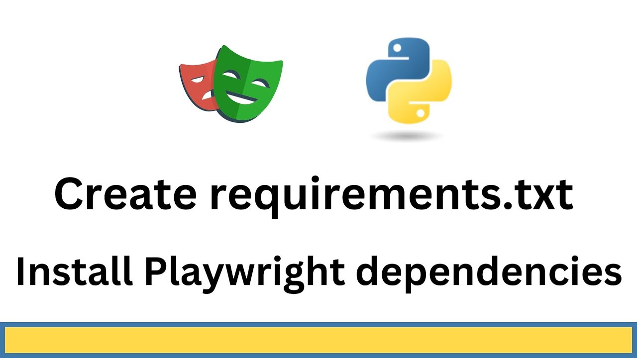 Playwright install dependencies for a Python project