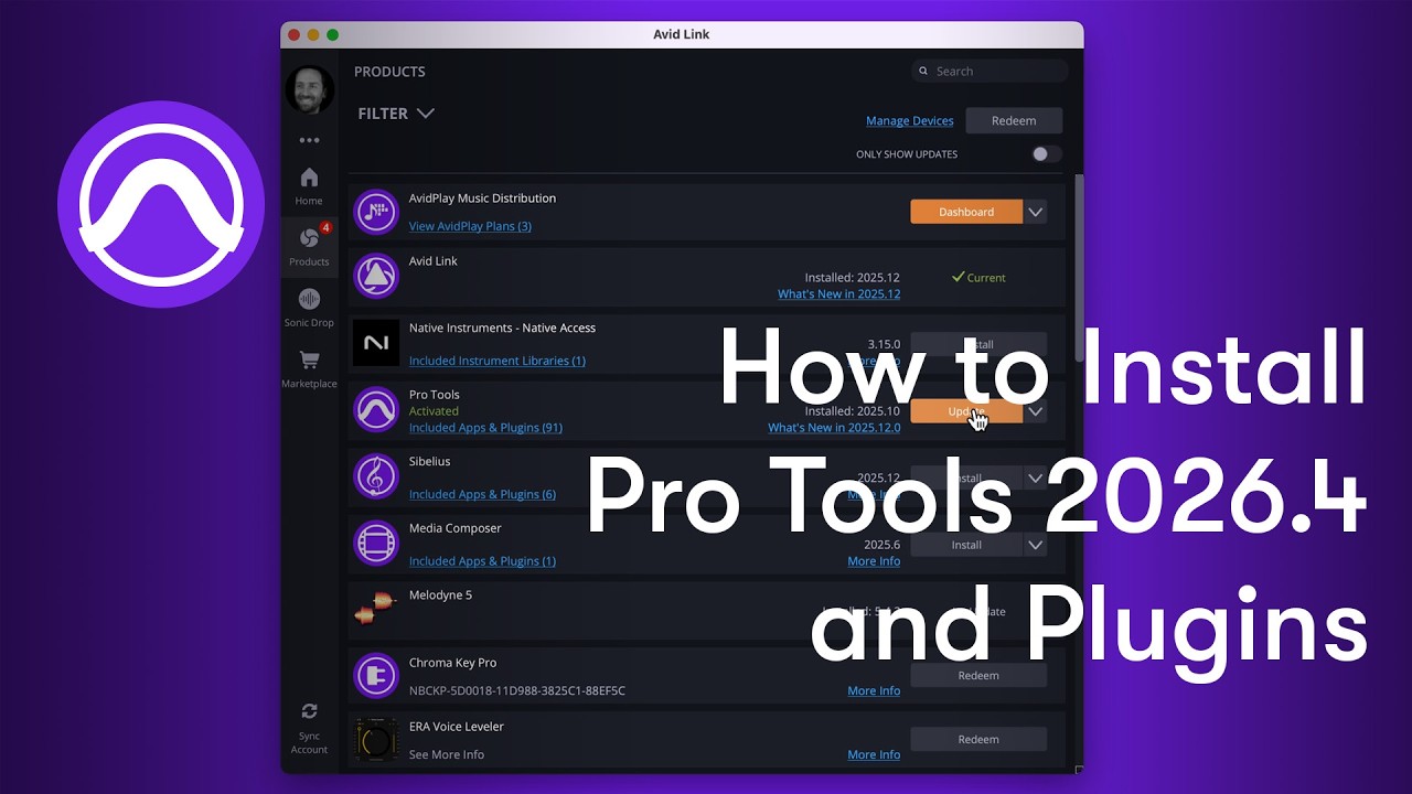 How to Get the Pro Tools 2026.4 Software Update