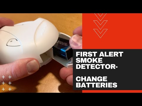 Change Smoke Alarm Battery- First Alert
