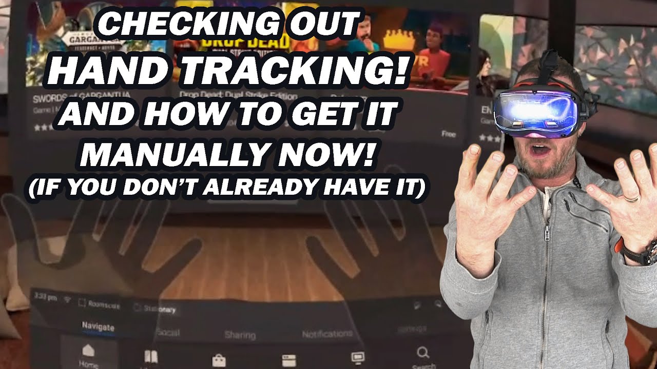 Oculus Quest Hand tracking! And how to manually install the update to get it now!