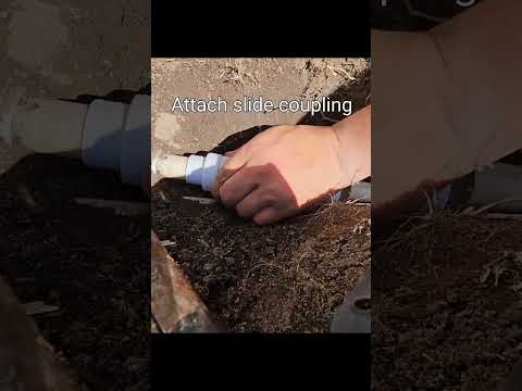 Easy sprinkler line repair with "slide coupling" #sprinkler #pvc #diy #homedepot