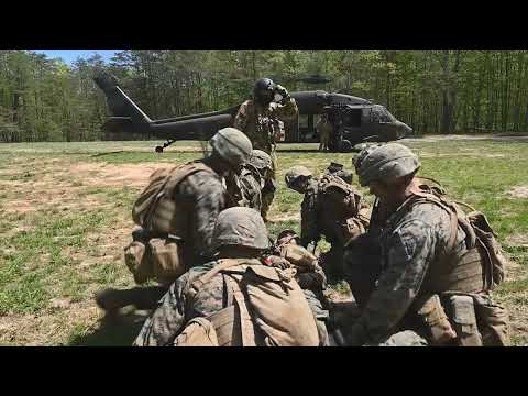 'District Dustoff' conducts a 9-Line MEDEVAC with Marines at Quantico