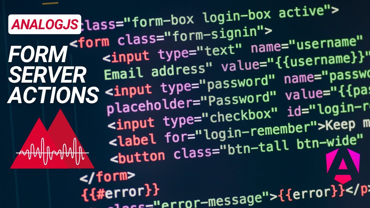 Building Fullstack Angular forms with Analog Form Server Actions
