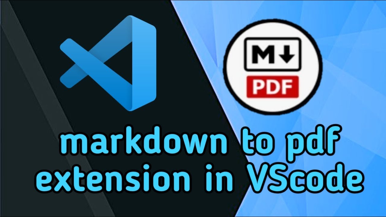 Markdown to PDF extension in VSCode