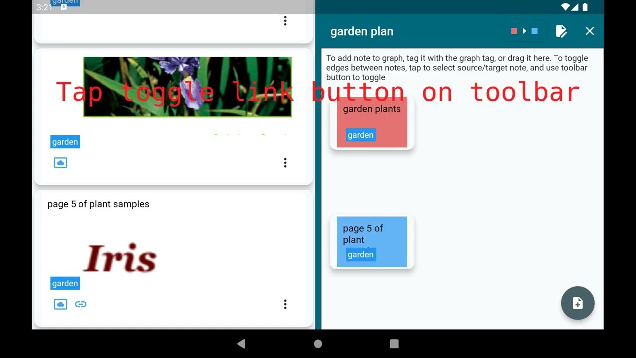 Create/Edit note graph | MXTNote: PDF reader, notes