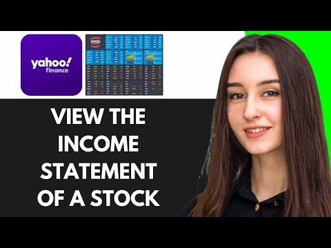 HOW TO VIEW THE INCOME STATEMENT OF A STOCK ON YAHOO FINANCE (2025)