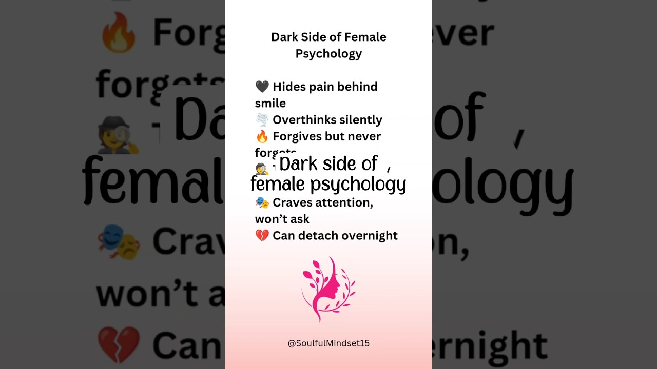 Dark side of female psychology #quotes #femalepsychology #psychology #female #shortsfeed #shorts