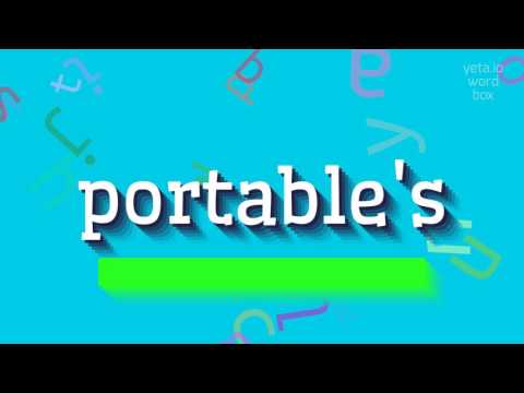 How to say "portable's"! (High Quality Voices)
